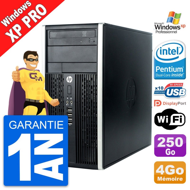 PC Tour HP Compaq Pro 6300 CMT Intel G630 RAM 4Go Disque 250Go Windows ...