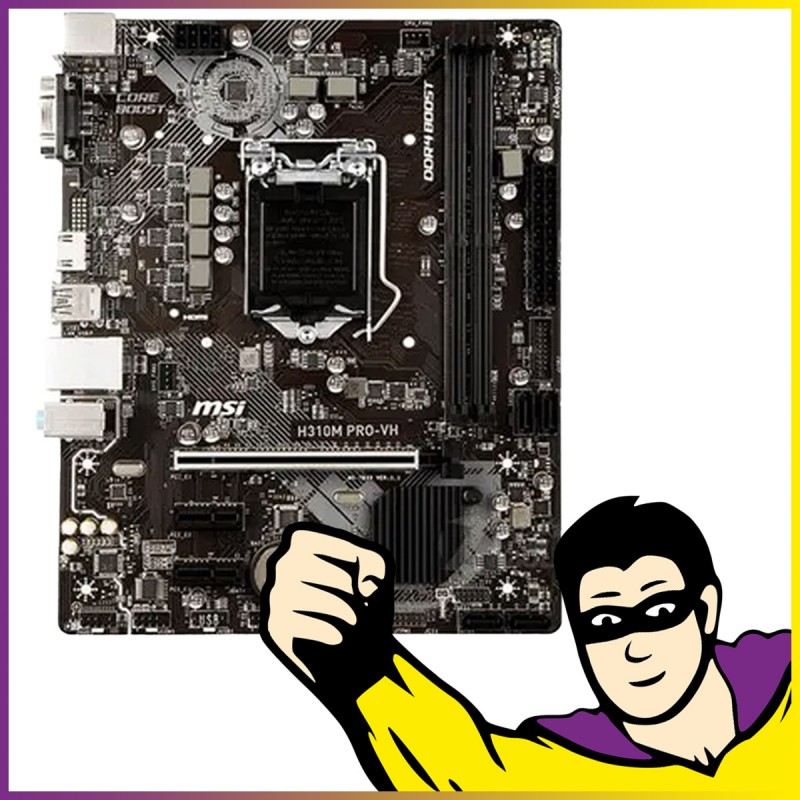 Carte Mère MSI H310M PRO-VH LGA1151 Format Micro ATX RAM DDR4 VGA HDMI ...