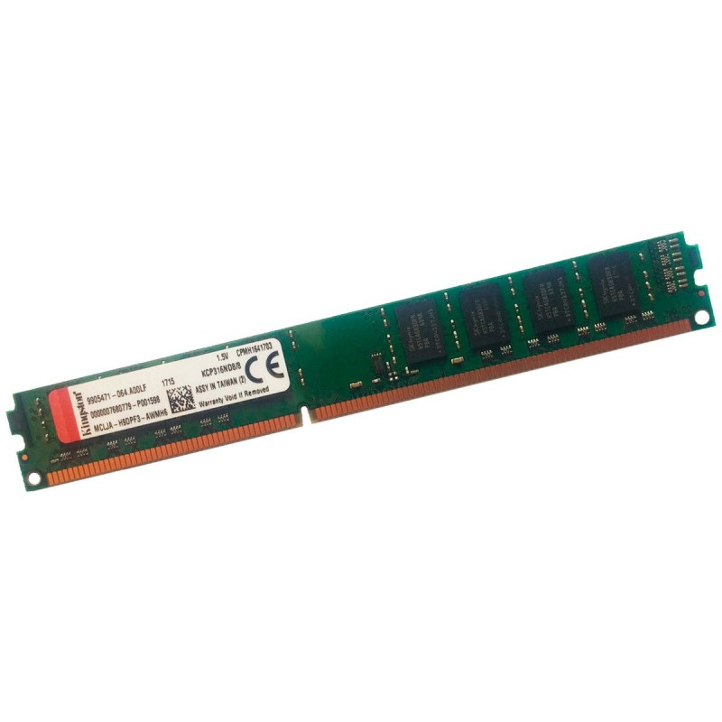 8Go RAM Kingston KTD-KCP316ND8/8 PC3-12800U DDR3 1600Mhz Low Profile 1 ...