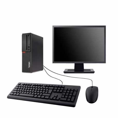 PC Lenovo M720s SFF Ecran 20" Intel I3-8100t RAM 32 Go SSD 1To Wifi W11 ...
