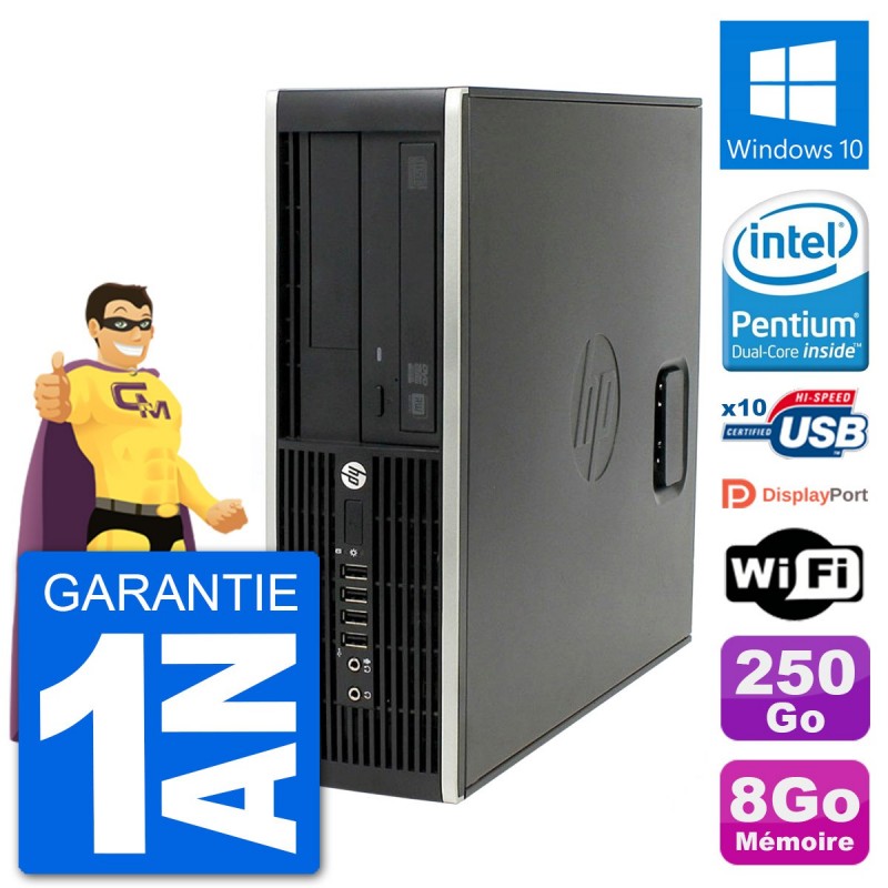 PC HP Compaq Pro 6300 SFF Intel G630 RAM 8Go Disque Dur 250Go Windows ...